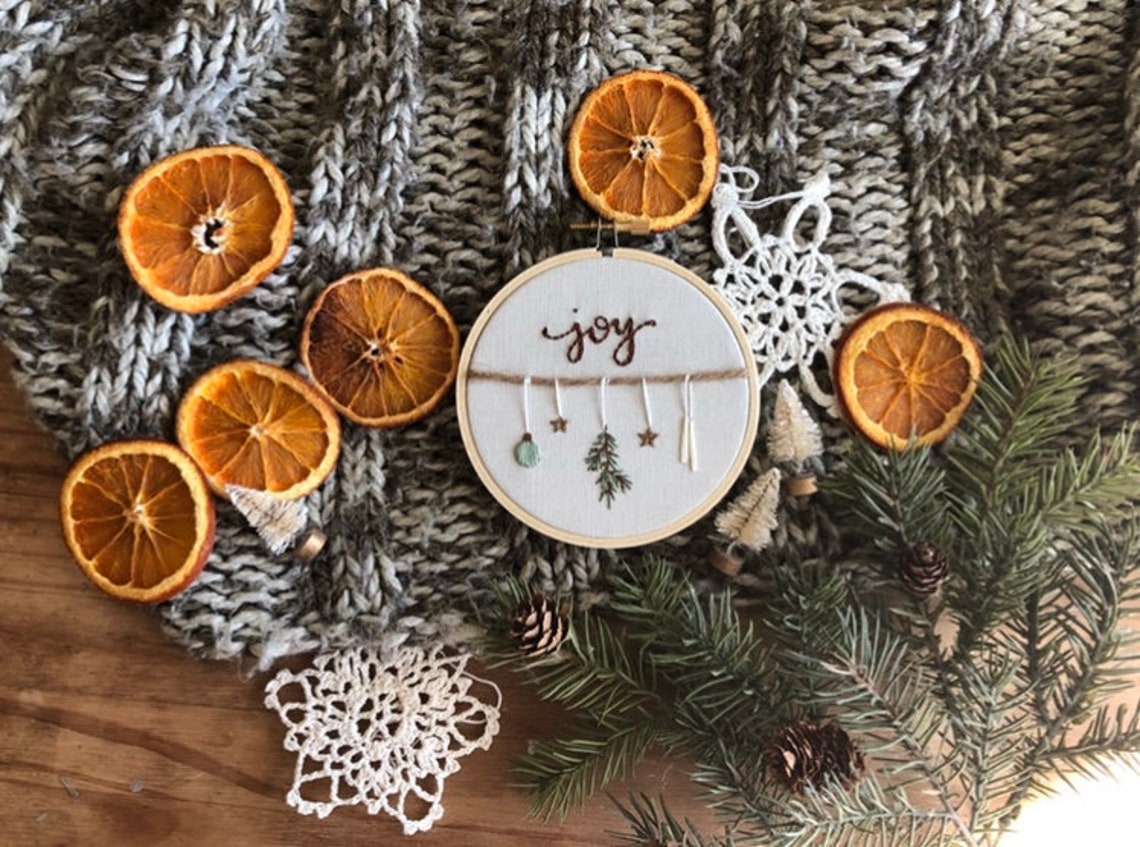 Pine Branch Joy Pattern - Etsy
