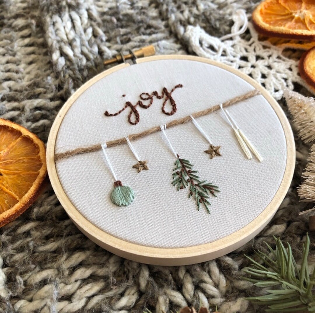 Pine Branch Joy Pattern - Etsy