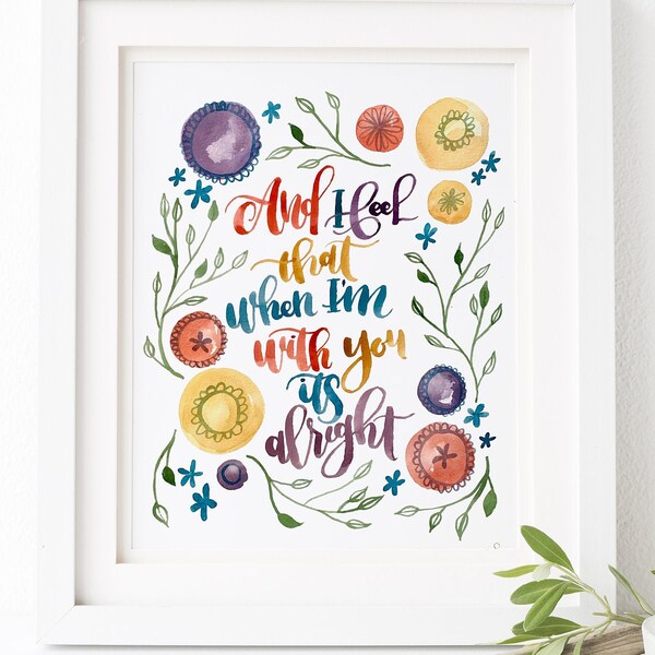 Lettering Lyrics - Etsy