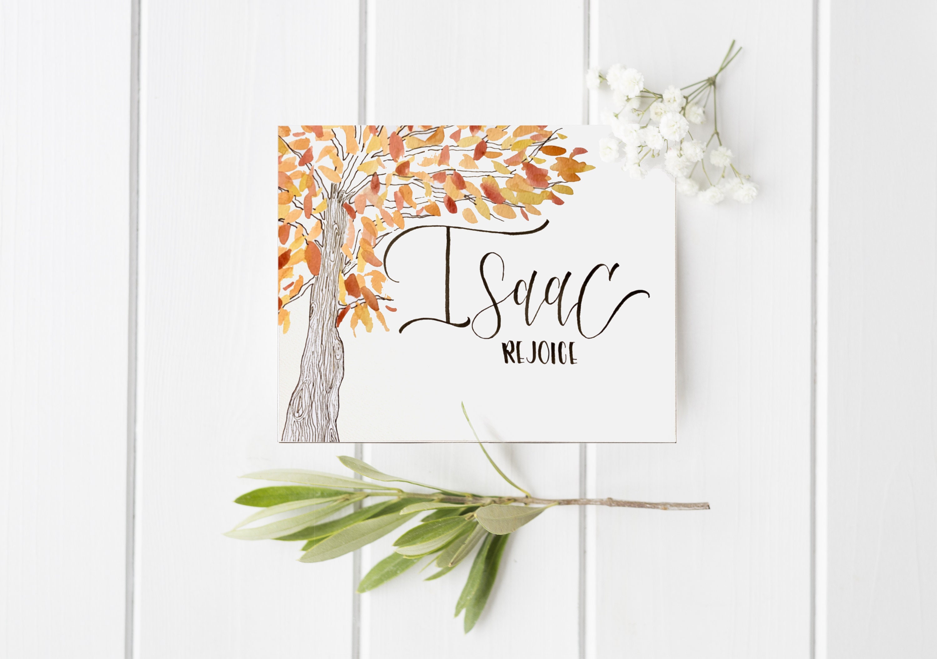 Baby Name Art Boy Name Meaning Original Hand Lettered Nursery Wall Art ...