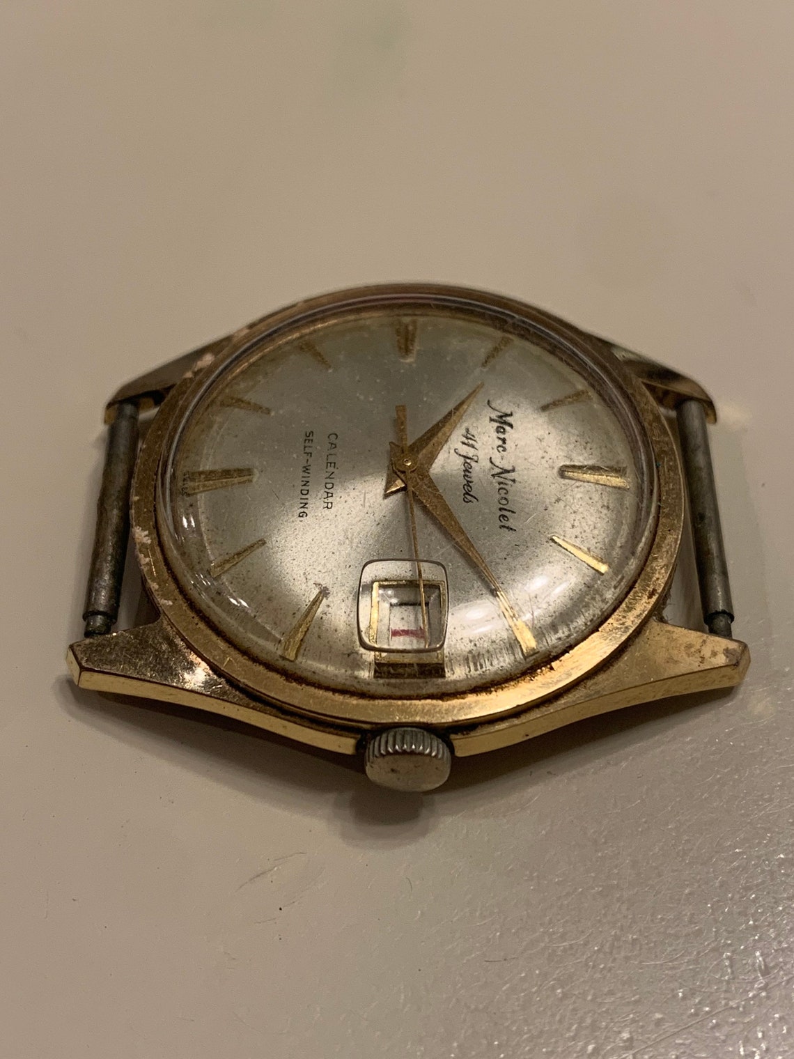 Vintage Marc Nicolet Self-winding Watch - Etsy