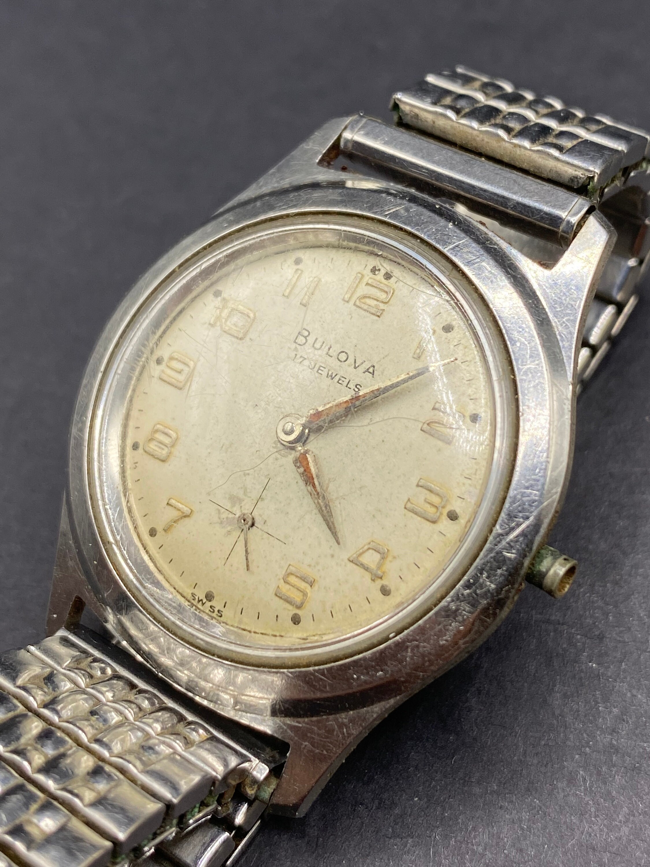 Vintage Bulova Tin Watch - Etsy