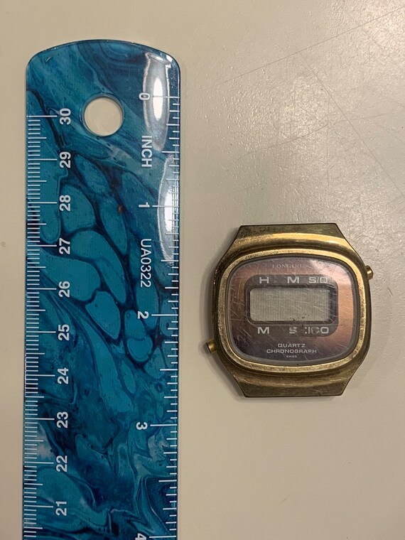 Longines LCD Chronograph Digital Vintage Watch - Gem