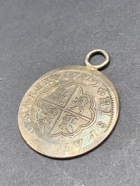1783 2 Reales Set in 14k Gold Made From Shipwreck Coi… - Gem