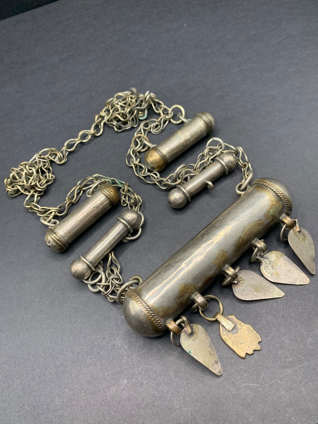 Unusual Old Necklace Tests as Sterling Silver - Etsy