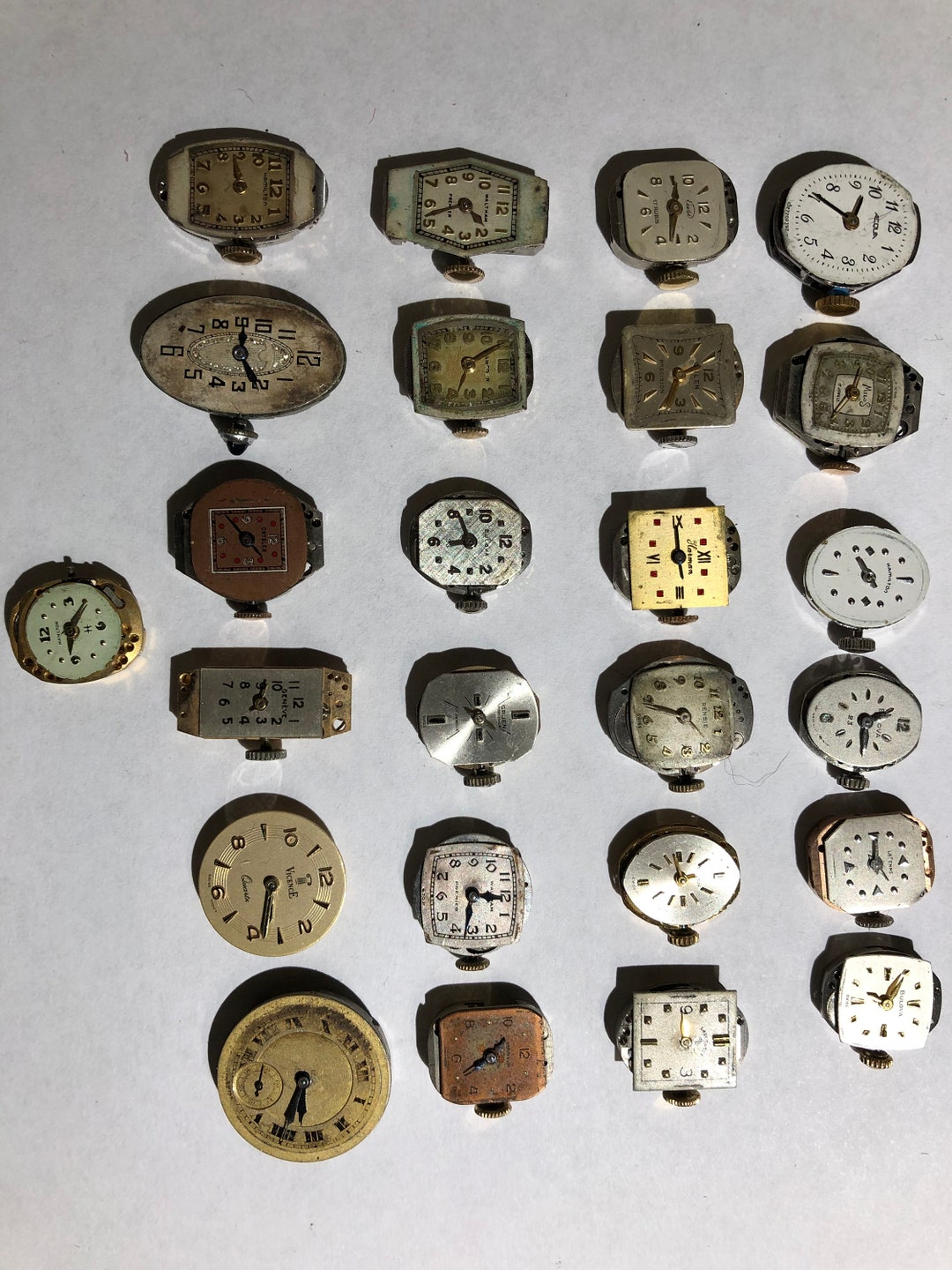 25 Watch Movements All Taken Out From Solid Gold Cases - Etsy