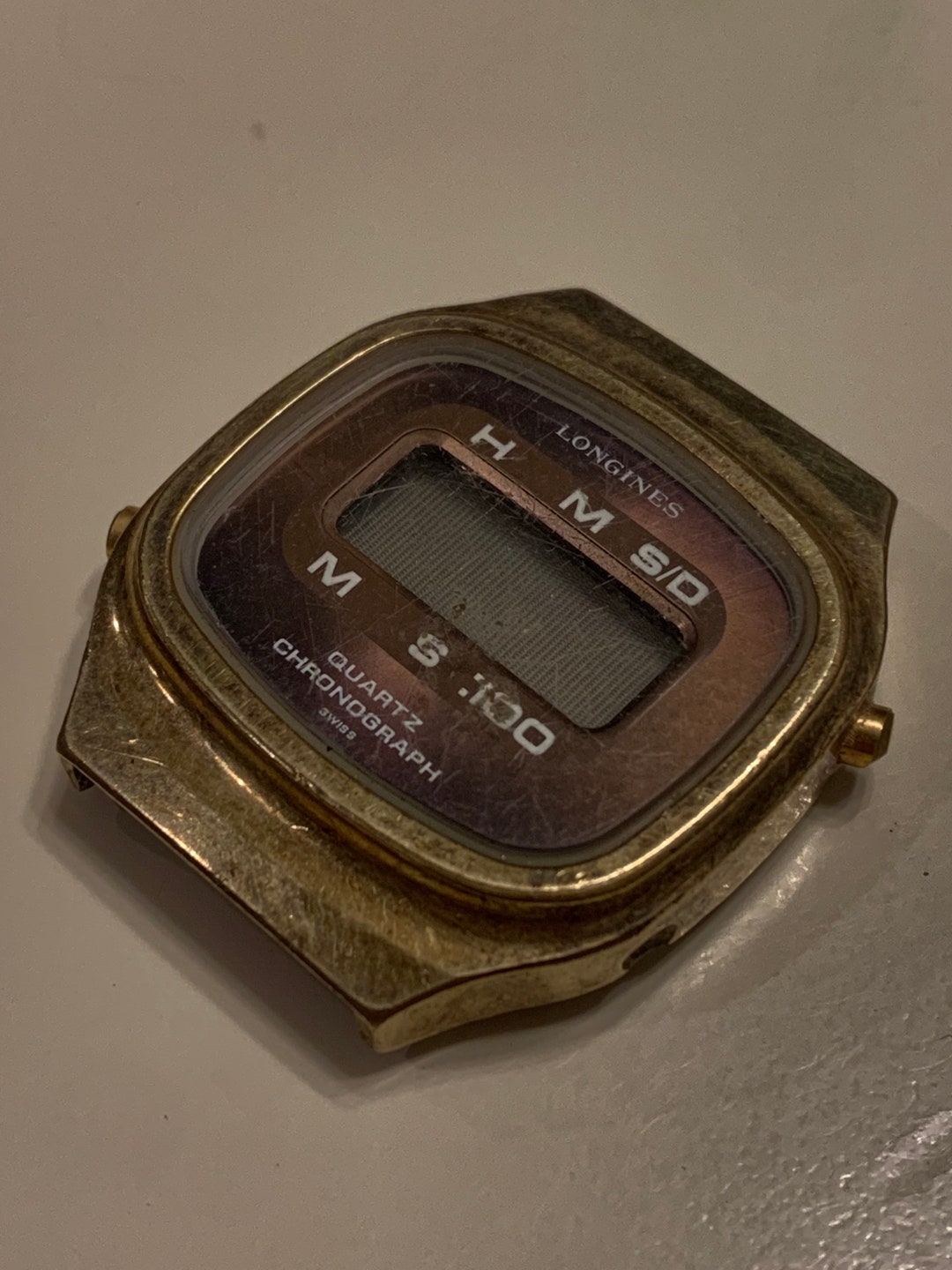 Longines LCD Chronograph Digital Vintage Watch - Etsy