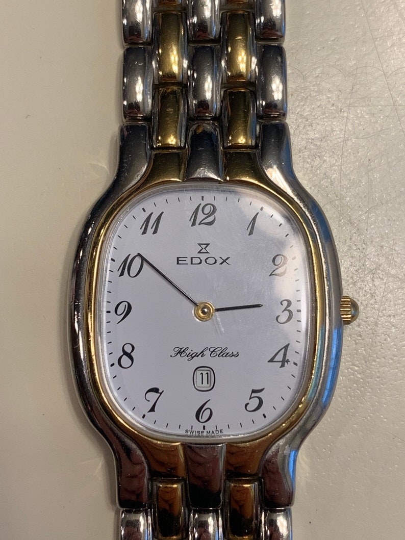 Beautiful Edox Thin Swiss Watch - Etsy