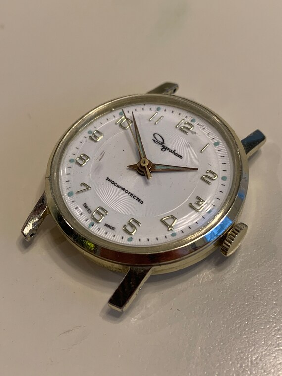 Ingraham watch brooch - Gem