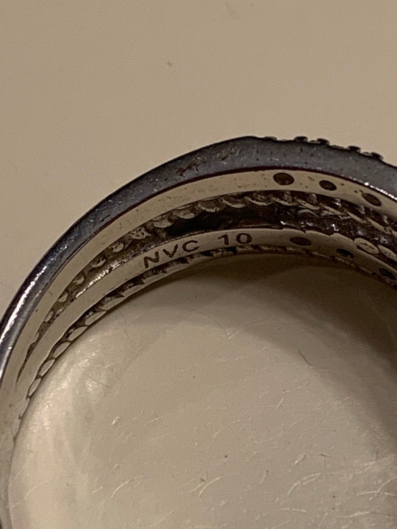 10 Vintage / Antique Sterling Silver Rings - Gem