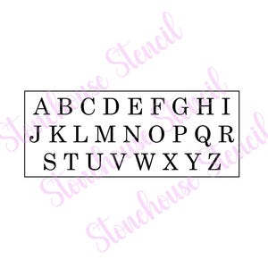 Alphabet Stencil #111 - Letters A to Z - Great for Making Your Own ...