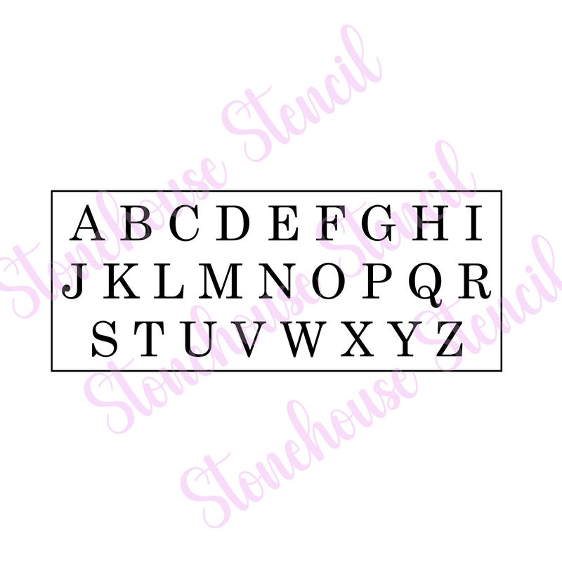 Alphabet Stencils - Etsy