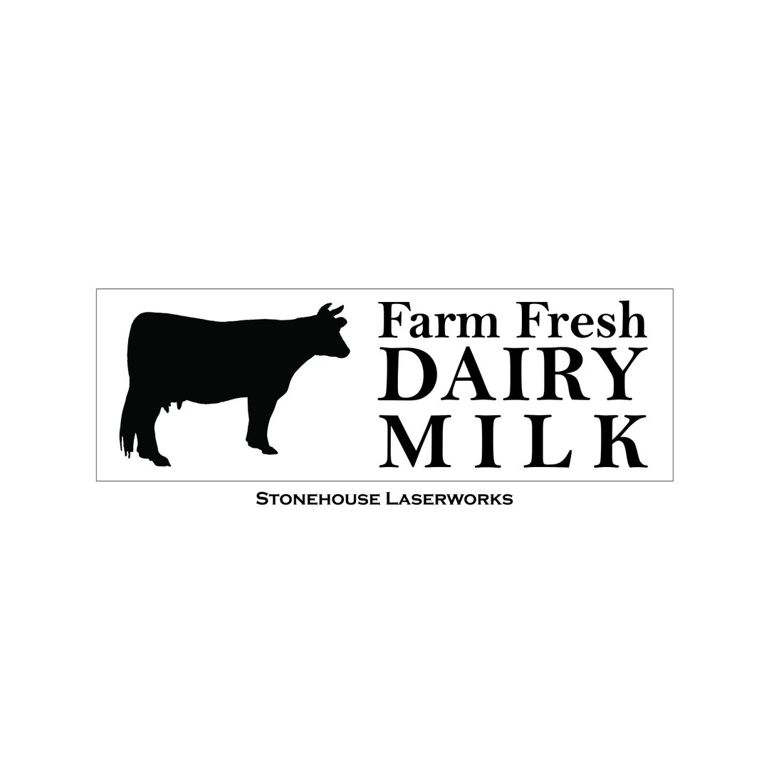 Sign Stencil Farm Fresh DAIRY MILK, Reusable Stencil, Stencil for Signs ...