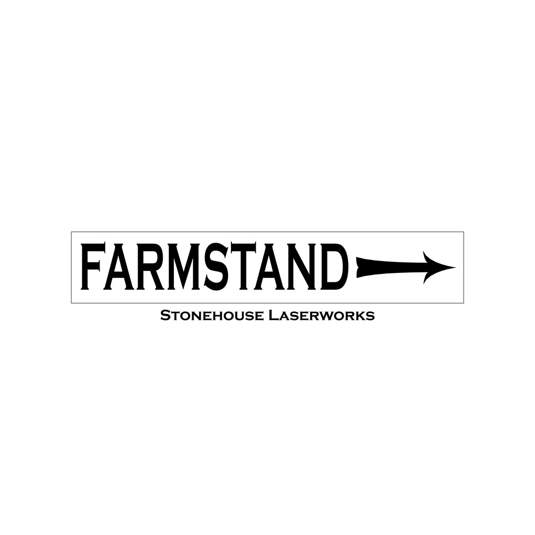 Sign Stencil, Farmstand With Arrow, Available in 2 Sizes, Farm Stencil ...