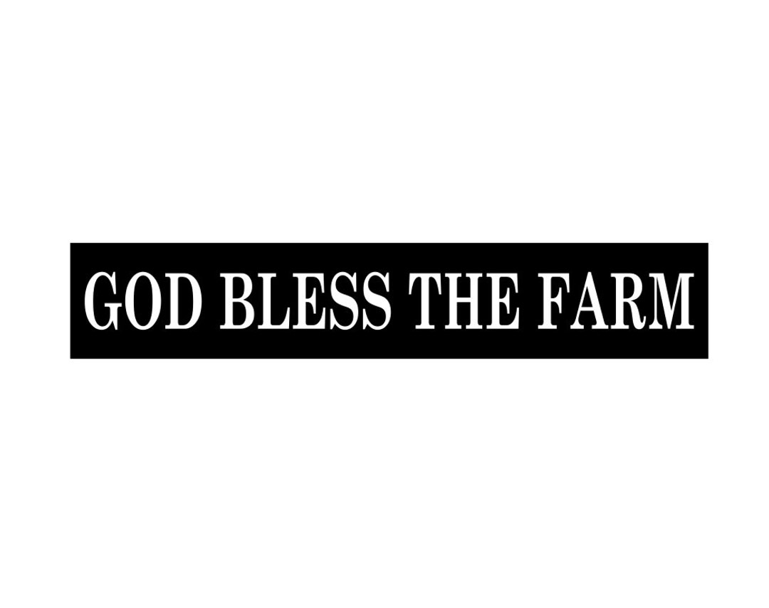 Sign STENCIL God Bless the Farm 4 X 22 Stencil for Painting Signs ...