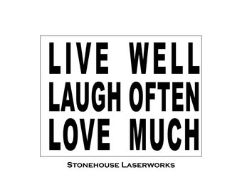 Live Laugh Love Stencil DIY Scrapbooking Wall Stencil Decor Stencil ...
