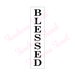 Vertical Stencil BLESSED Stencil for Painting Signs, Porch Stencil ...