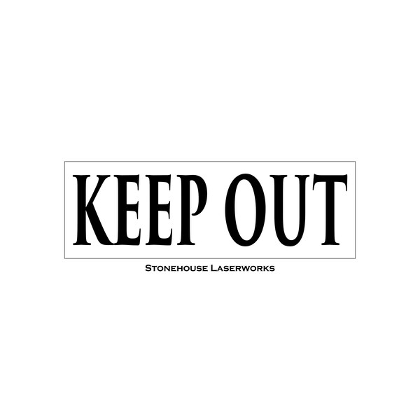 Keep Out Stencil - Etsy