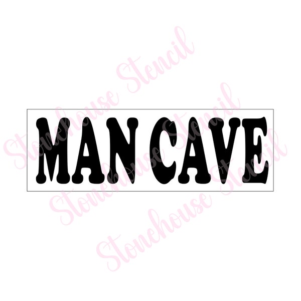 Man Cave Stencil - Etsy