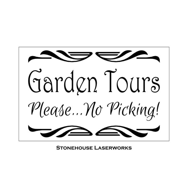 Garden Tour Sign - Etsy