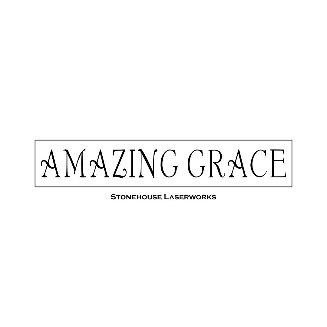 Sign Stencil, AMAZING GRACE, 4 X 22 Stencil, Painting, Crafts, DIY ...