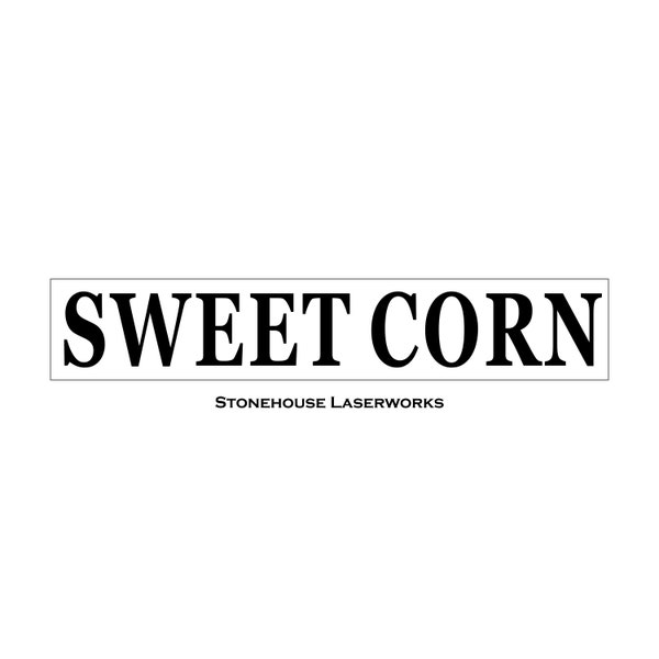 Sweet Corn Sign - Etsy