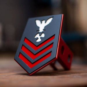 Navy Badge - Trailer Hitch Cover - Etsy