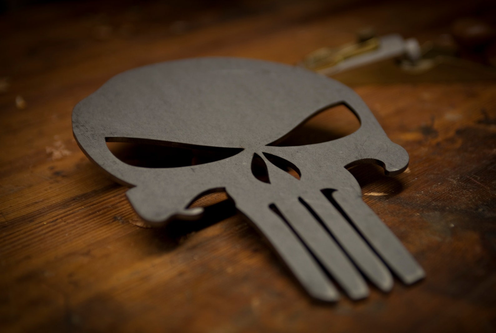 Punisher 9 Tall Steel Skull Plate | Etsy