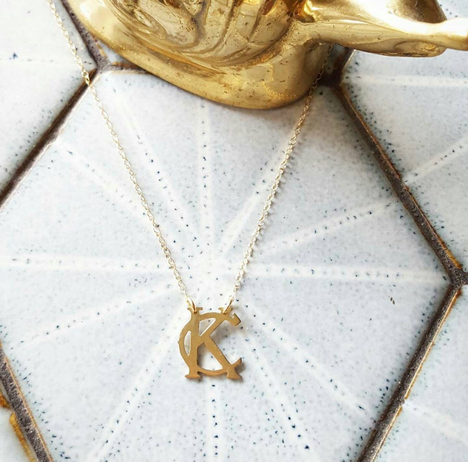 Kansas City Necklace small KC Pendant Necklace - Etsy