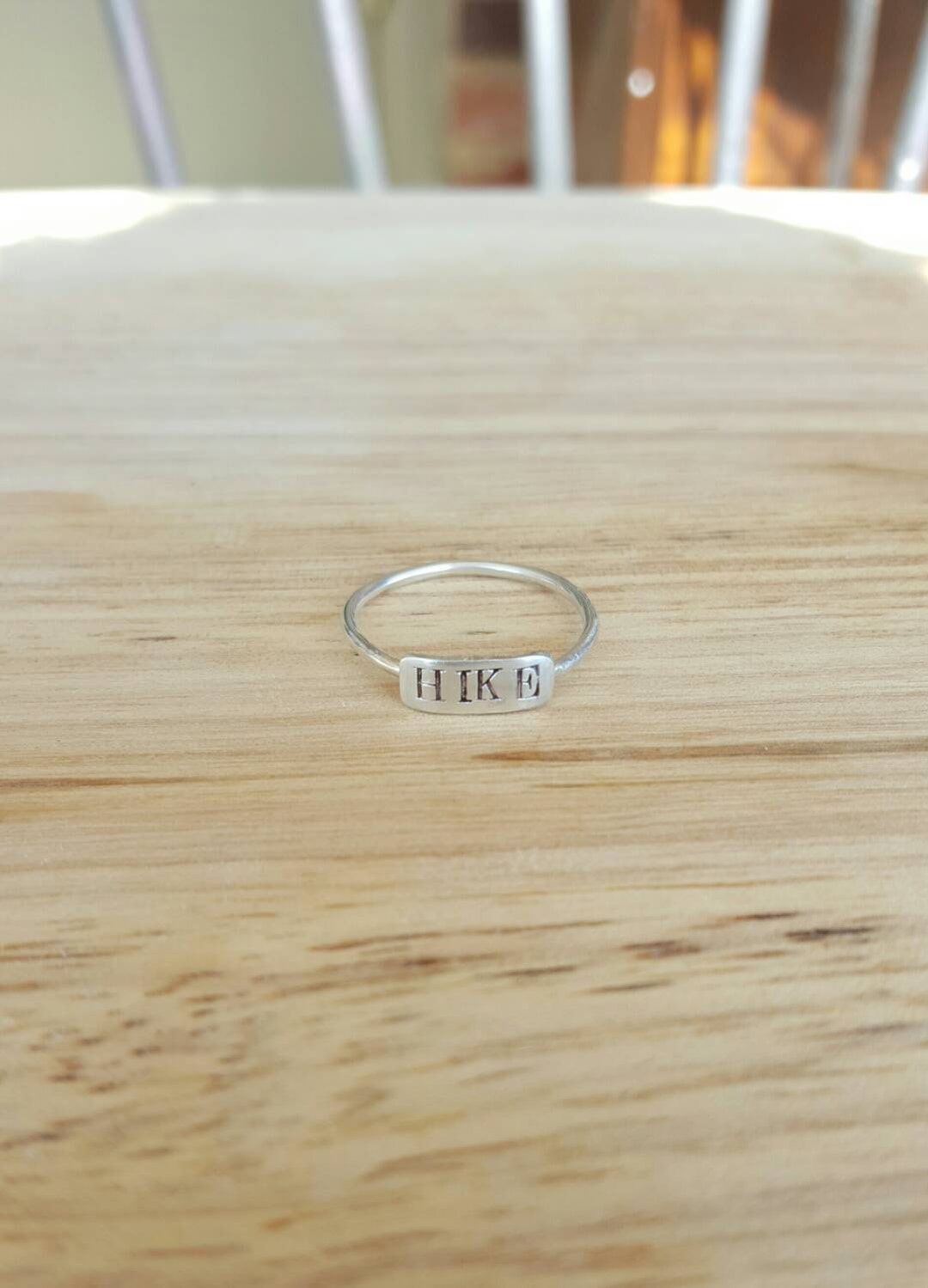 Custom Personalized Name or Date Sterling Silver Rings; Name Plate Ring ...