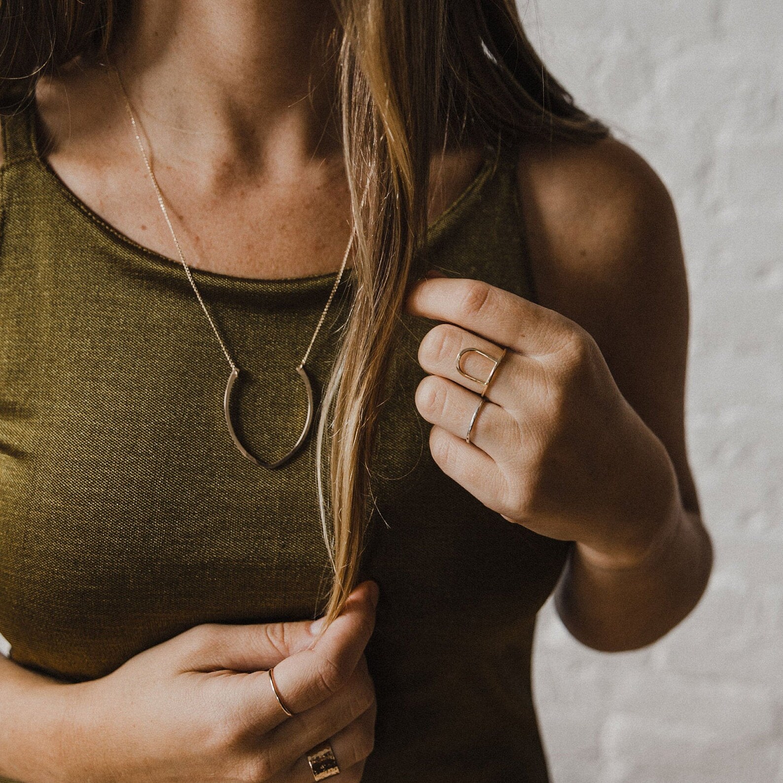 Arch Ring; Silver Arch Ring; Gold Arch Ring; Curve Ring; Angle Ring ...