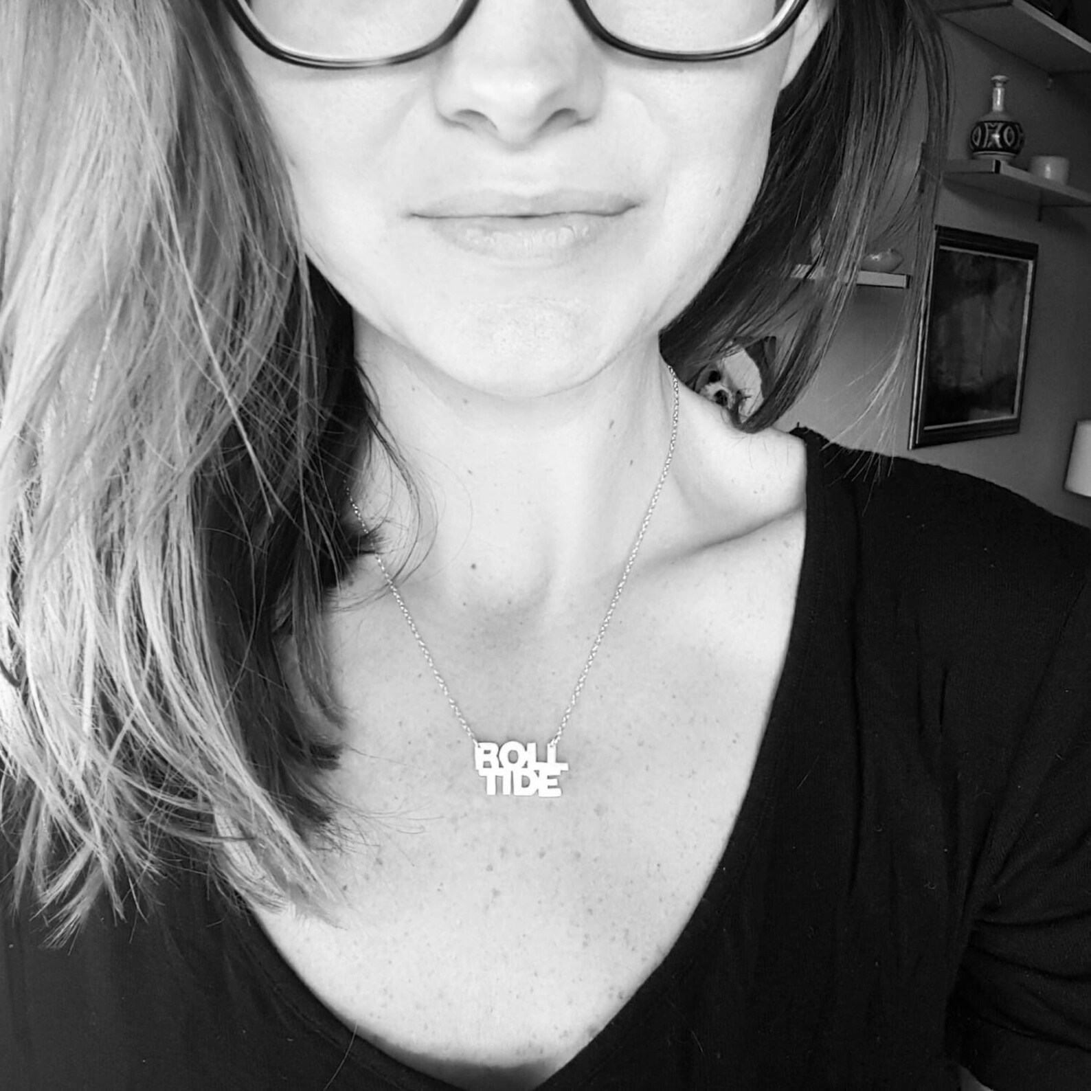 University of Alabama Roll Tide Necklace Silver Brass or - Etsy Australia