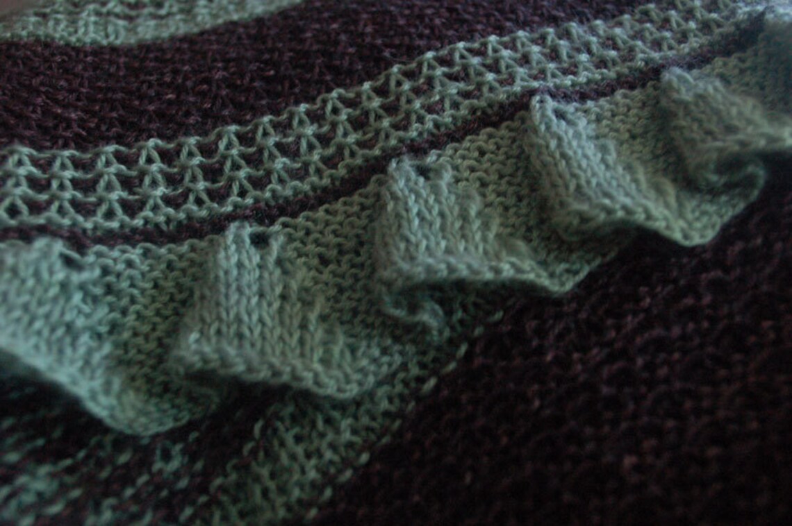 Winged Tip Knitted Shawl, Knitting Pattern, Shawl Knitting Pattern, - Etsy