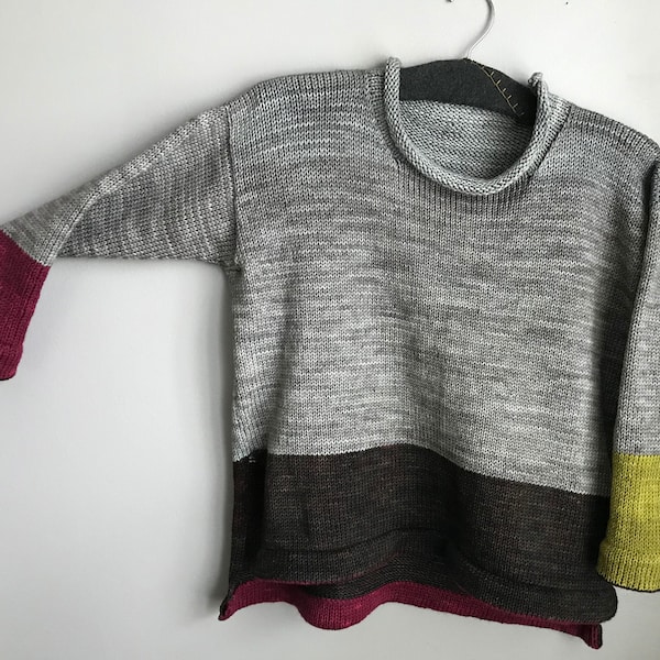 Colorblock Sweater - Etsy
