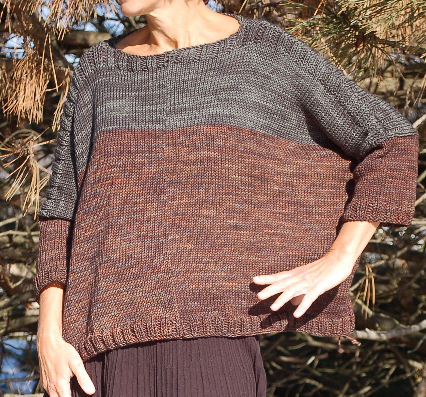 Oversized Pullover, Easy Knitting Pattern - Etsy