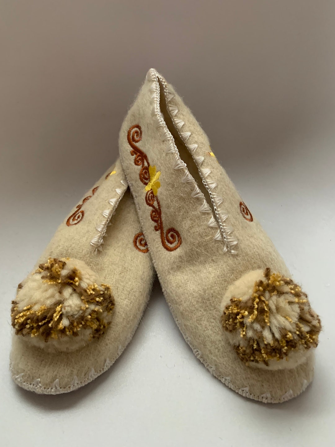 Size41 UK7,5 Greek Woollen Slippersfor Women Good Present for Christmas ...