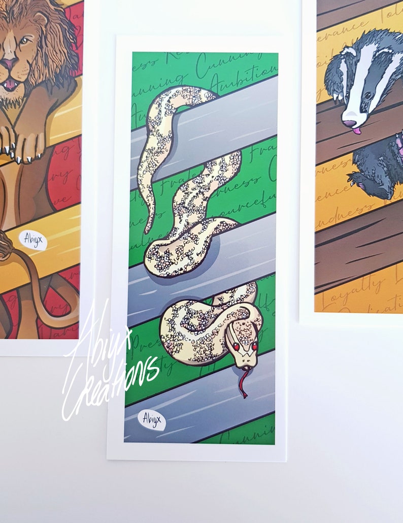 Snake House Bookmark - Cunning, Ambition, Leadership, Recoursefullness ...