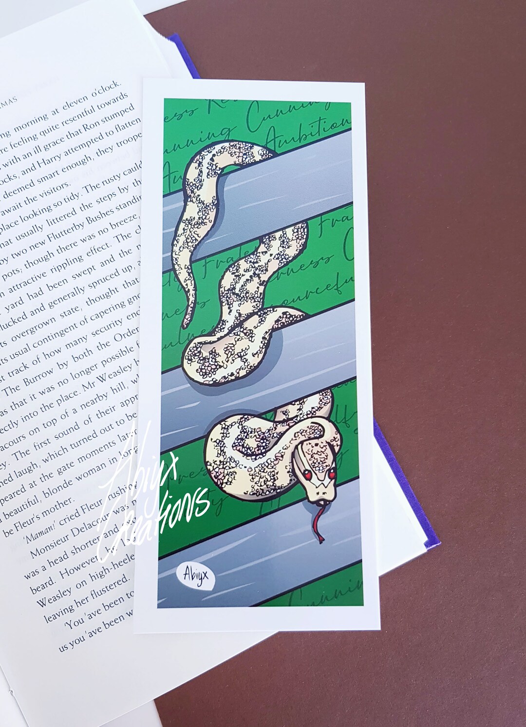Snake House Bookmark - Cunning, Ambition, Leadership, Recoursefullness ...