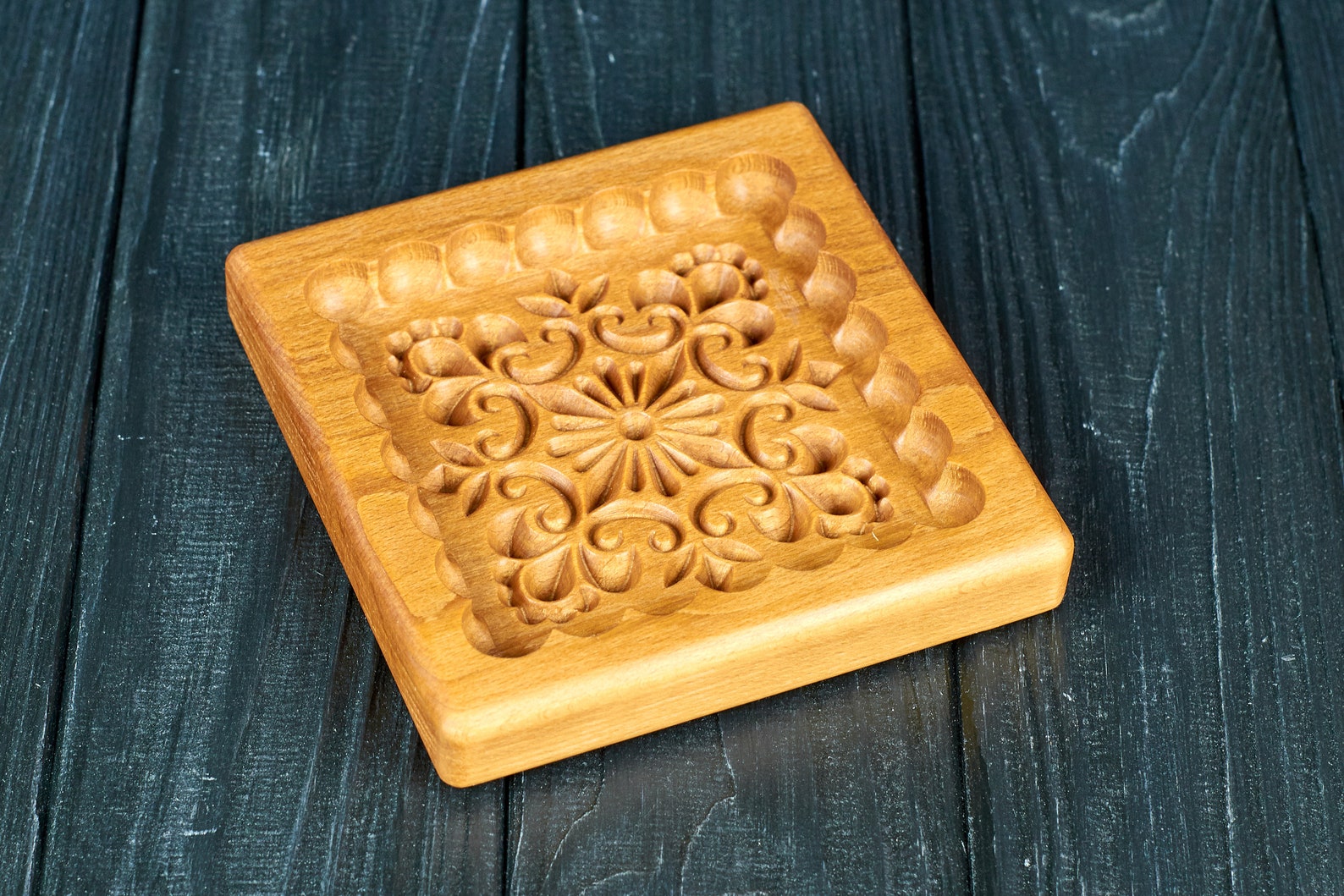 Gingerbread Mold Pattern Carved. Pattern 2. Wooden Cookie - Etsy