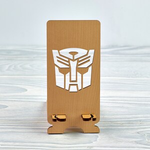 Phone Stand Robot iPhone Stand Custom Phone Stand Laptop Stand Wooden ...