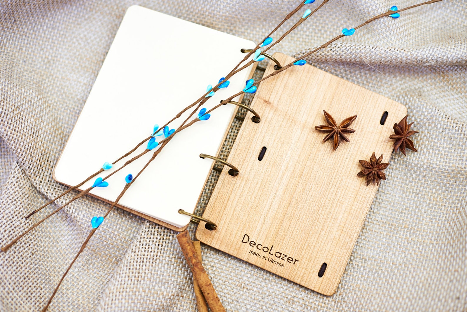 Wooden Notebook Feather Notebook Cover Travelers Notebook A5 | Etsy