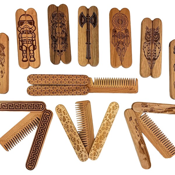 Wooden Beard Comb - Etsy