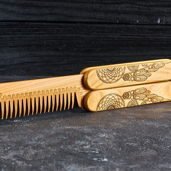 Wooden Comb - Etsy