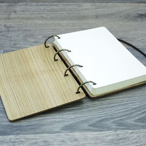 Wooden Notebook Feather Notebook Cover Travelers Notebook A5 | Etsy