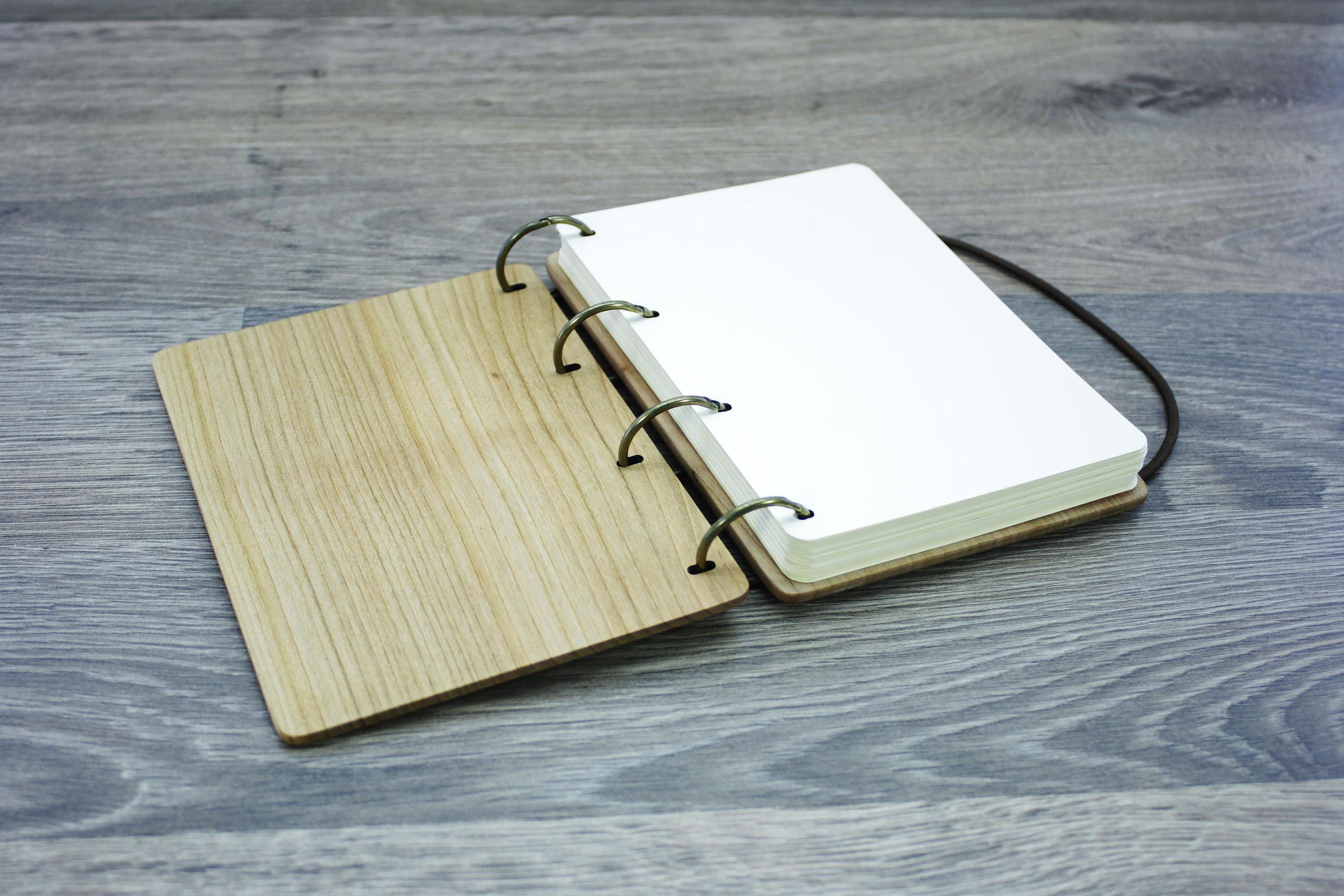 Wooden Notebook Feather Notebook Cover Travelers Notebook A5 | Etsy