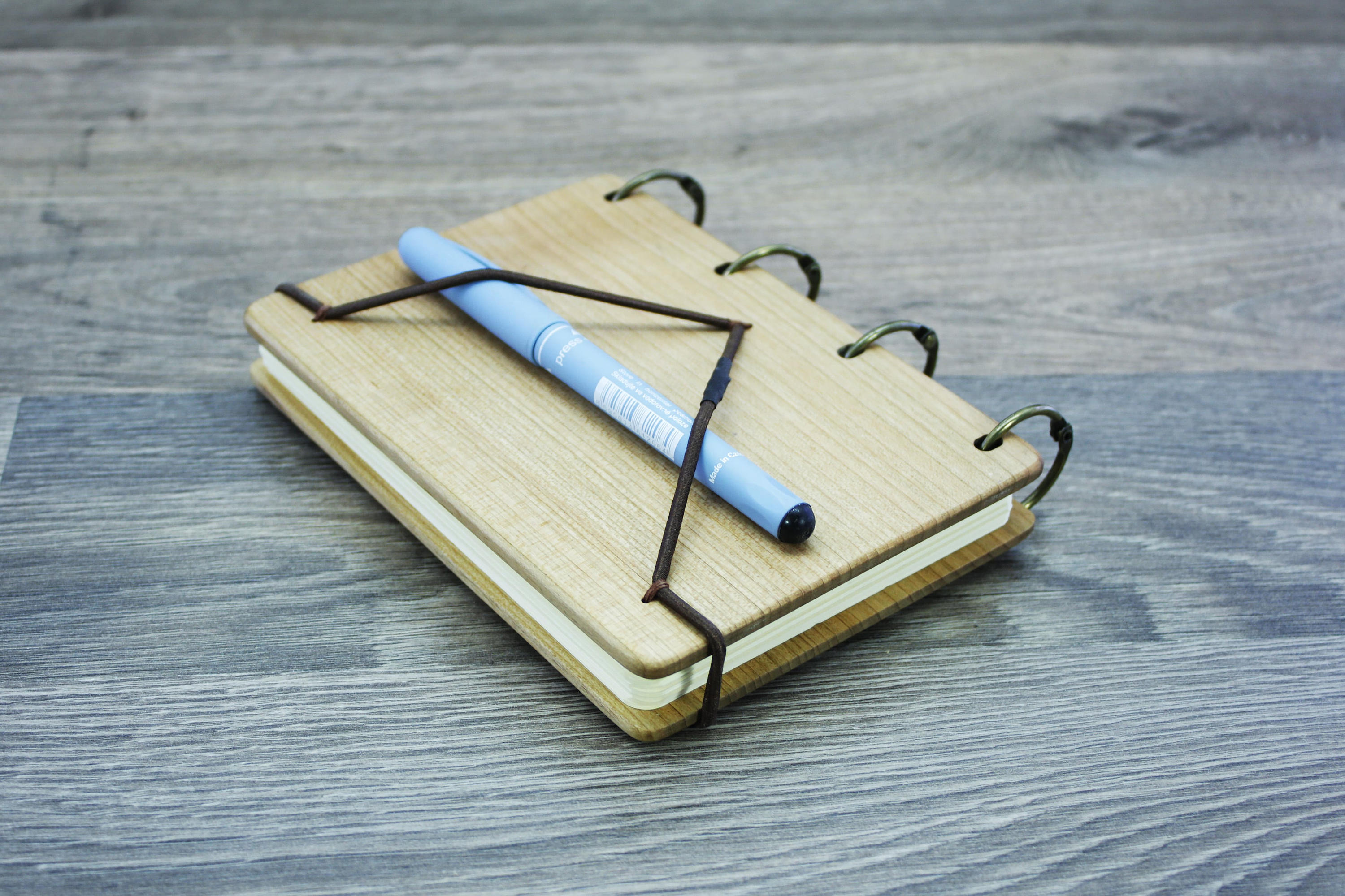 Wooden Notebook Feather Notebook Cover Travelers Notebook A5 - Etsy