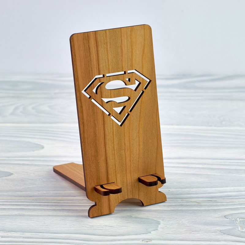 Wooden Phone Stand - Etsy