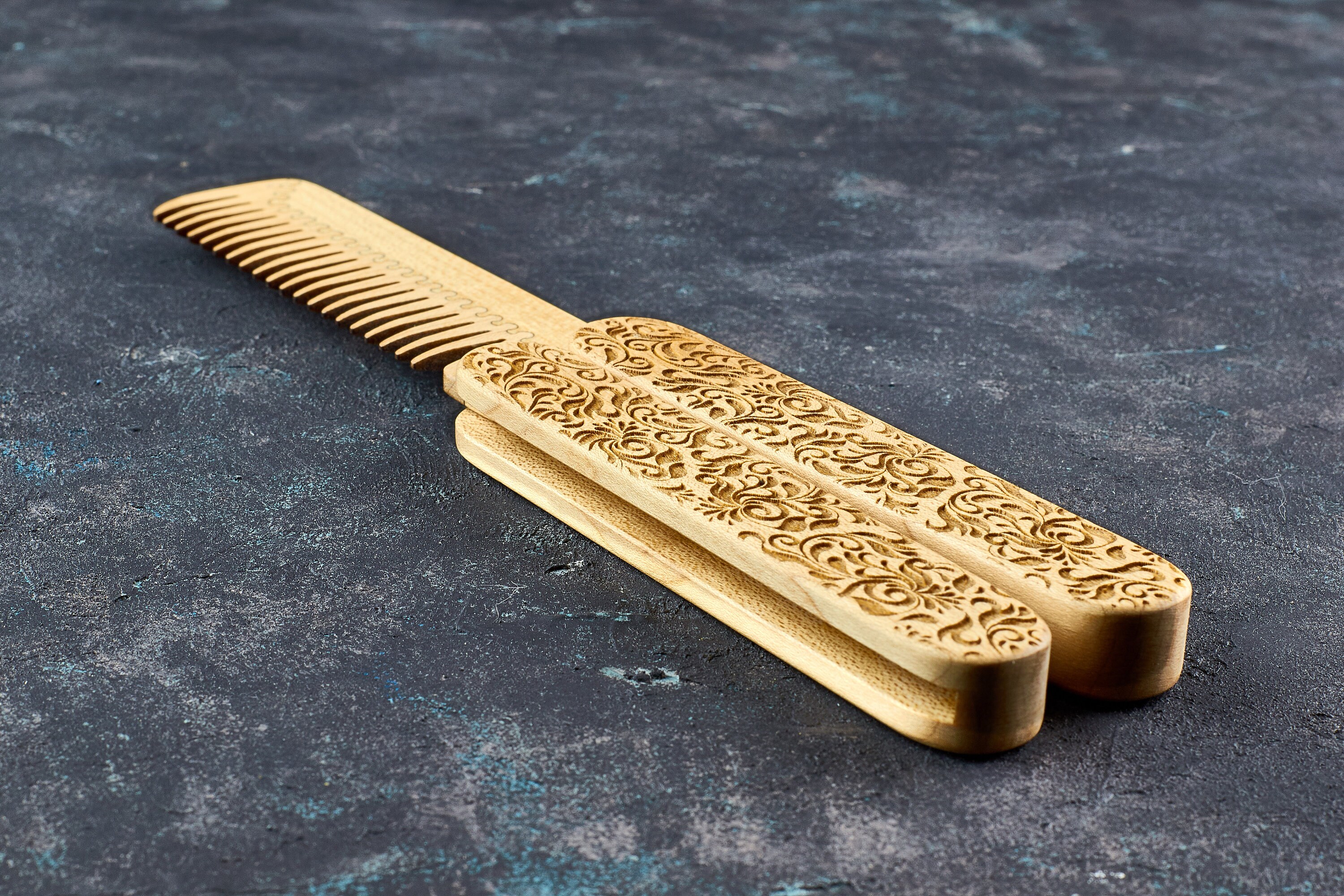 Wooden Hair Comb Wooden Anniversary Gift Anniversary Gift for | Etsy