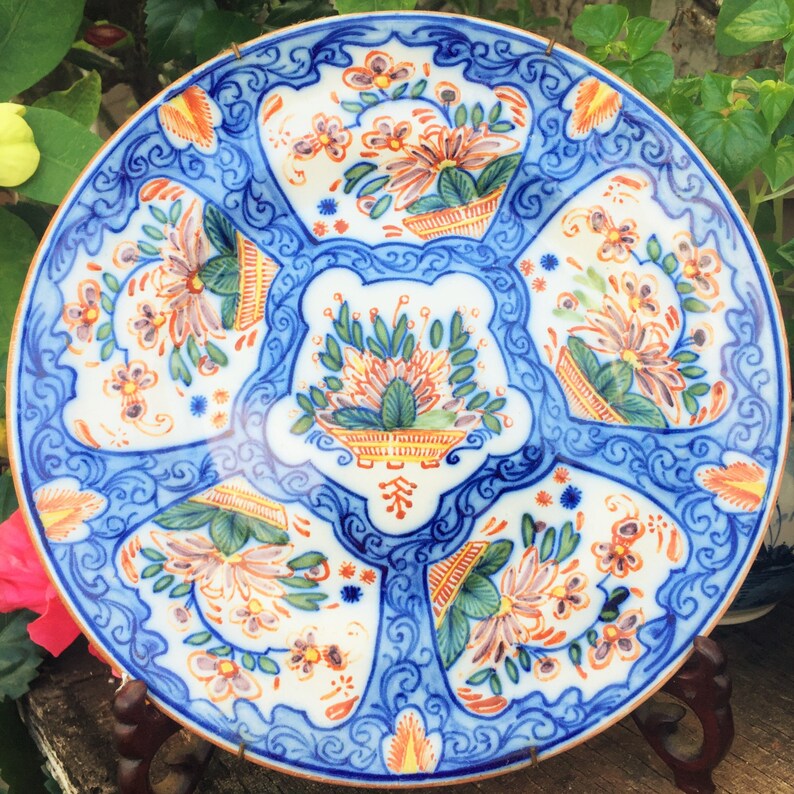 De Delftse Pauw Two Old De Paauw Polychrome Plates Delfts - Etsy