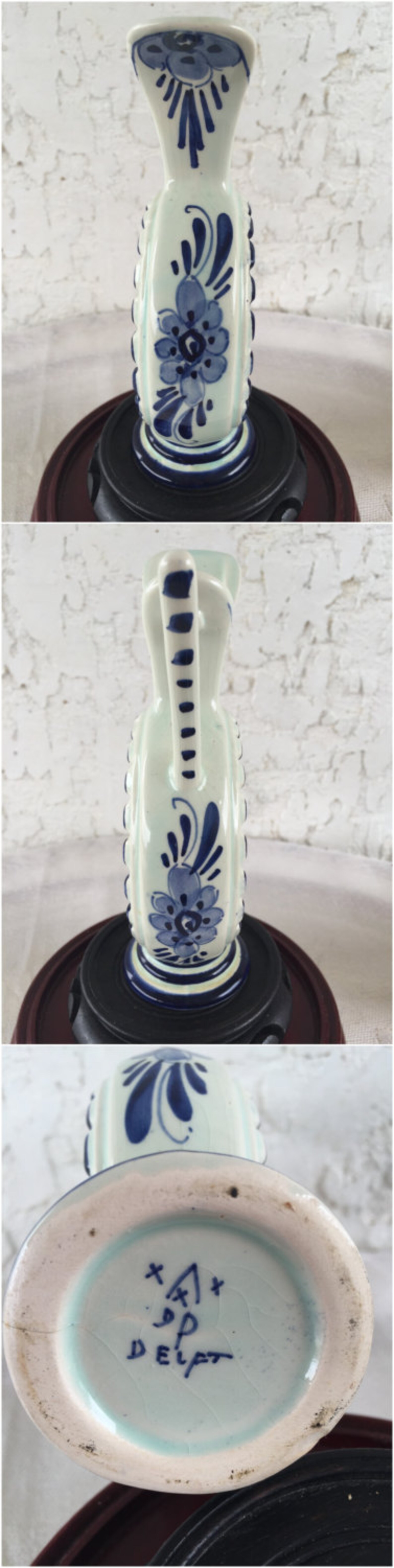 Delftse Pauw Delft Flask Delfts Blauw Kruik Pitcher Vaas - Etsy